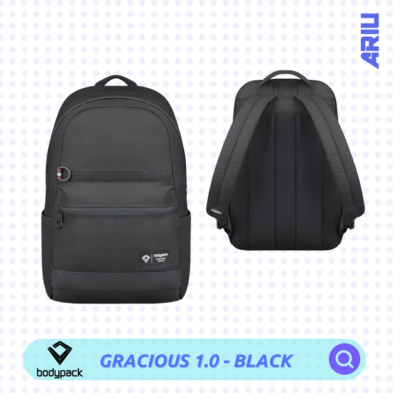 Jual TAS RANSELBODYPACK PRODIGER GRACIOUS 1.0 BACKPACK - BLACK | Shopee ...