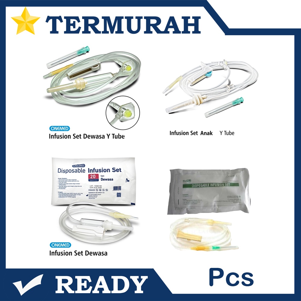 Jual 1 Pcs - Onemed Infus Set Dewasa & Anak Tipe Biasa Dan Tipe Y ...