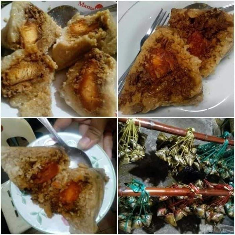 Jual Bakcang Telur Asin Beras dan Ketan Jumbo Halal Ayam Min 5 | Shopee ...