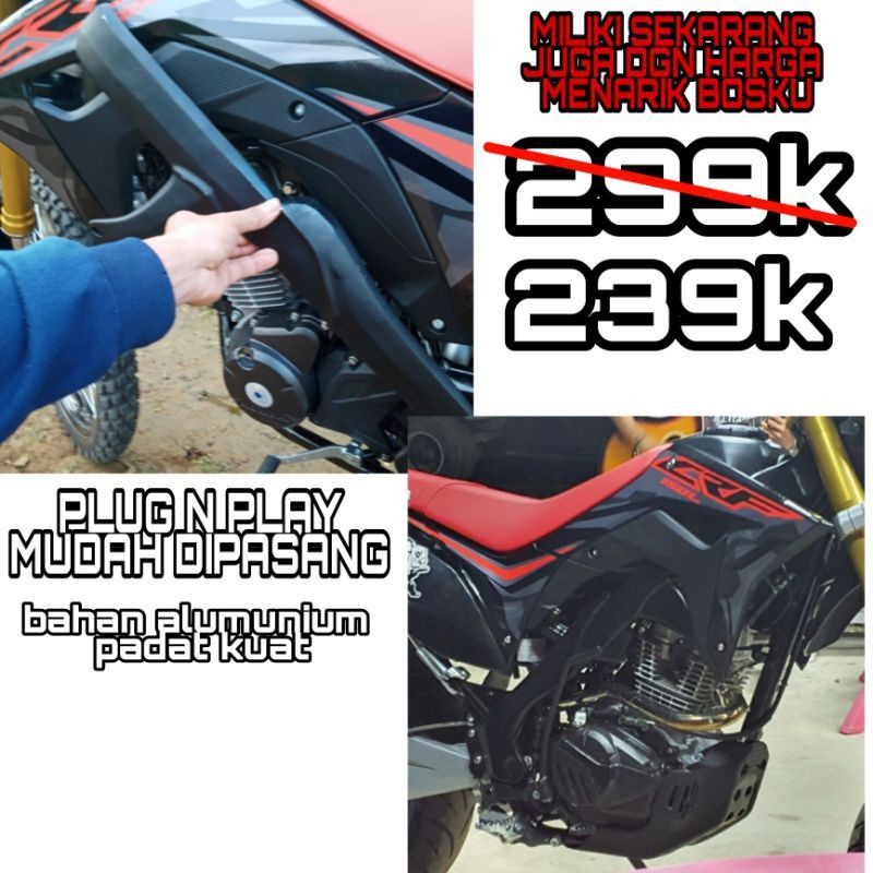 Jual DELTABOX HONDA CRF 150 L BODYGUARD COVER CRF 150L | Shopee Indonesia