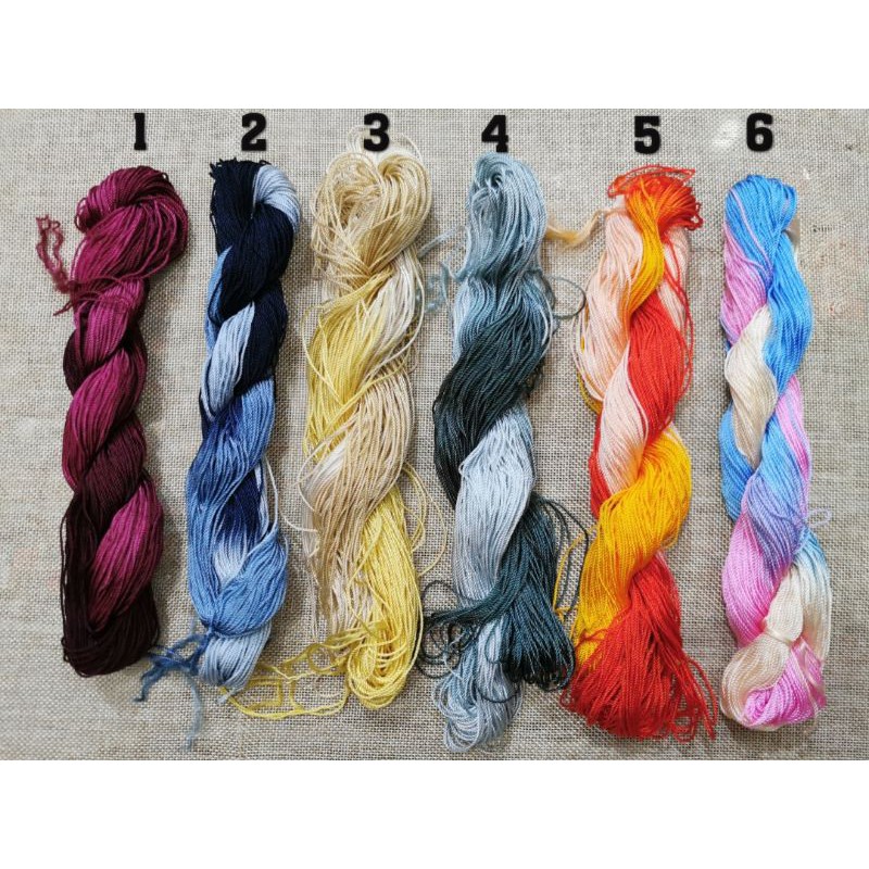 Jual BENANG NILON SEMBUR WARNA PASTEL , OMBRE, GRADASI | Shopee Indonesia