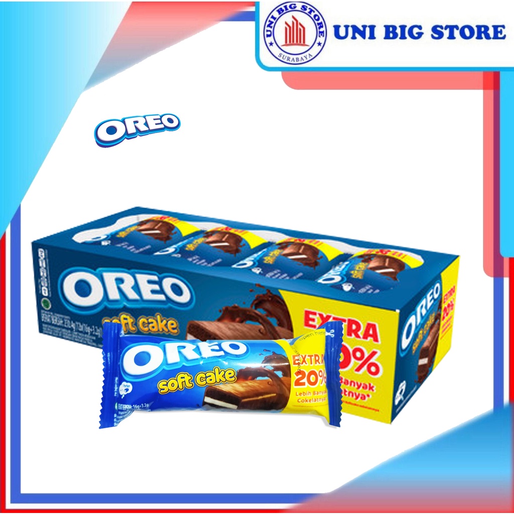 Jual Oreo Soft Cake Vanilla 16 gr 12 pcs Kue Bolu Vanila BOX | Shopee ...