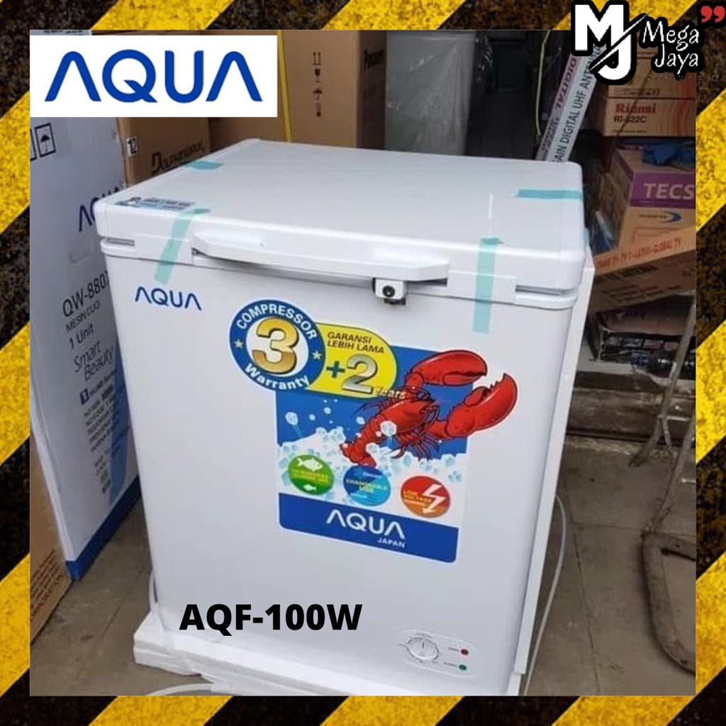 Jual FREEZER BOX AQUA AQF-100W / KAPASITAS 100 LITER | Shopee Indonesia