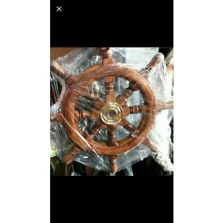 Jual Supersales Setir Kapal Kayu 50Cm - Kemudi Kapal - Stir Kapal Kayu Jati | Shopee Indonesia