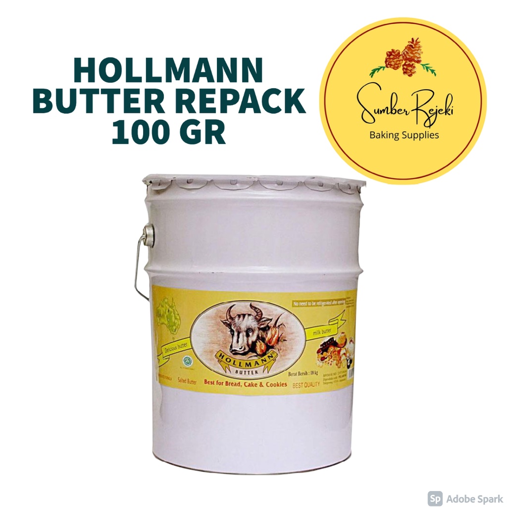 Jual Hollman Hollmann Butter | Mentega 100 Gr / 100Gr | Shopee Indonesia