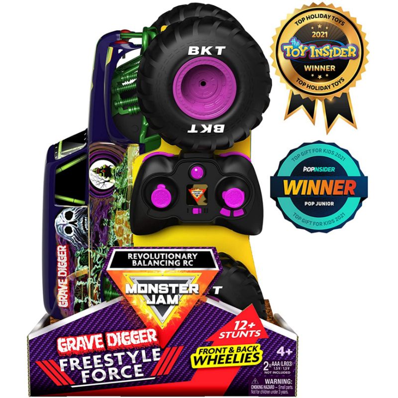 Jual Monster jam remote control grave digger freestyle force monster ...