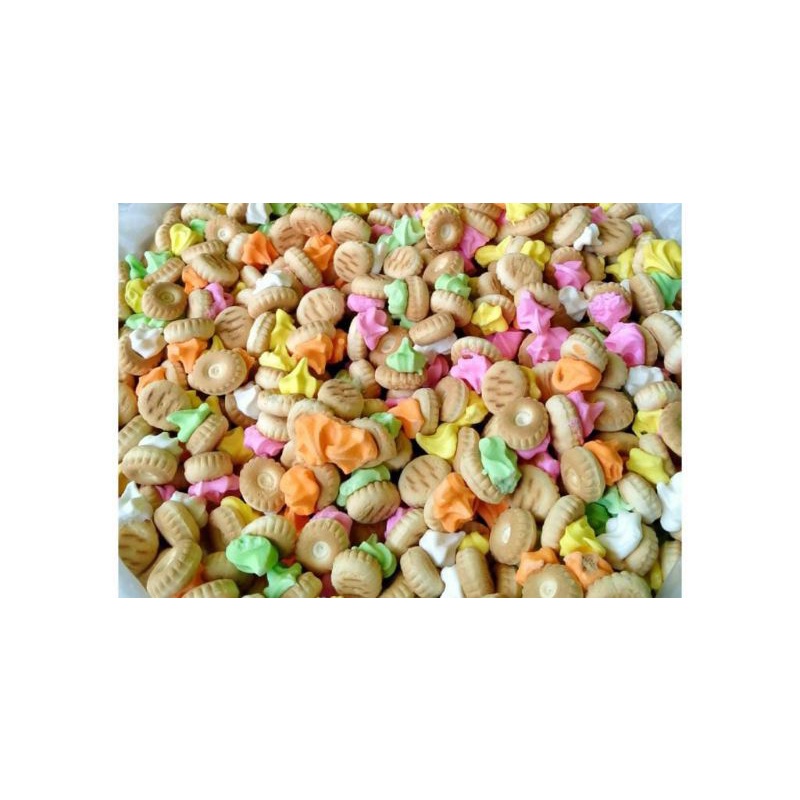 Jual biskuit UBM gem bunga gem rose enak roti udel jadul rotik stik ...