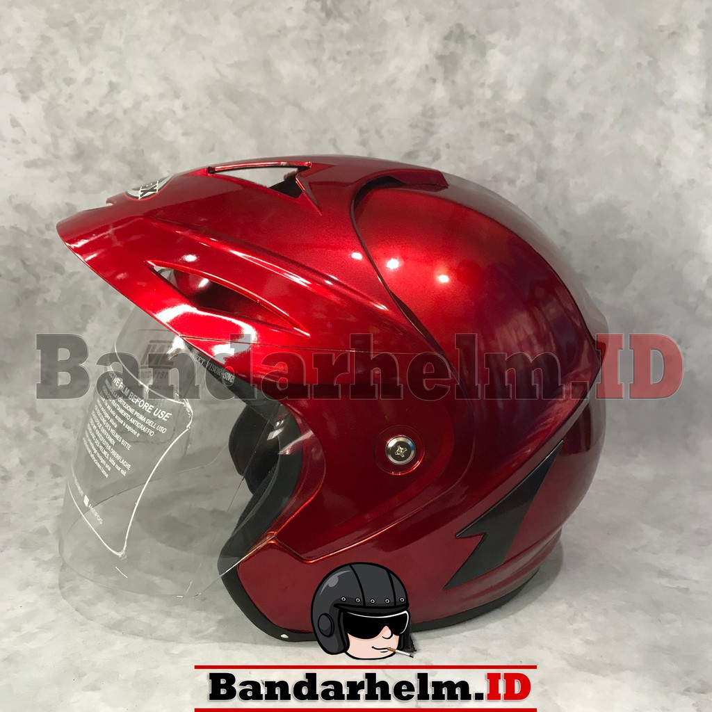 Jual Helm Ukuran Besar XXL Polos Merah | Shopee Indonesia
