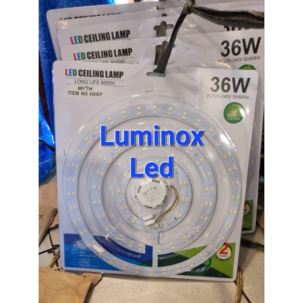Jual refill tl ring led plafon 3warna 36watt 36 w / module kap ceiling ...