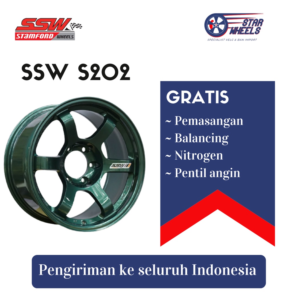 Jual Velg Mobil SSW S202 TE37 R18 x 9 Pcd 6x139,7 ET +0 | Shopee Indonesia
