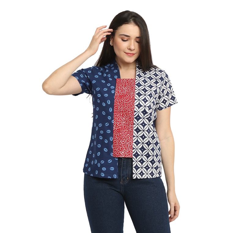 Jual Blouse Batik Wanita - Atasan Batik - Bhatara Batik Sheisha - Baju ...