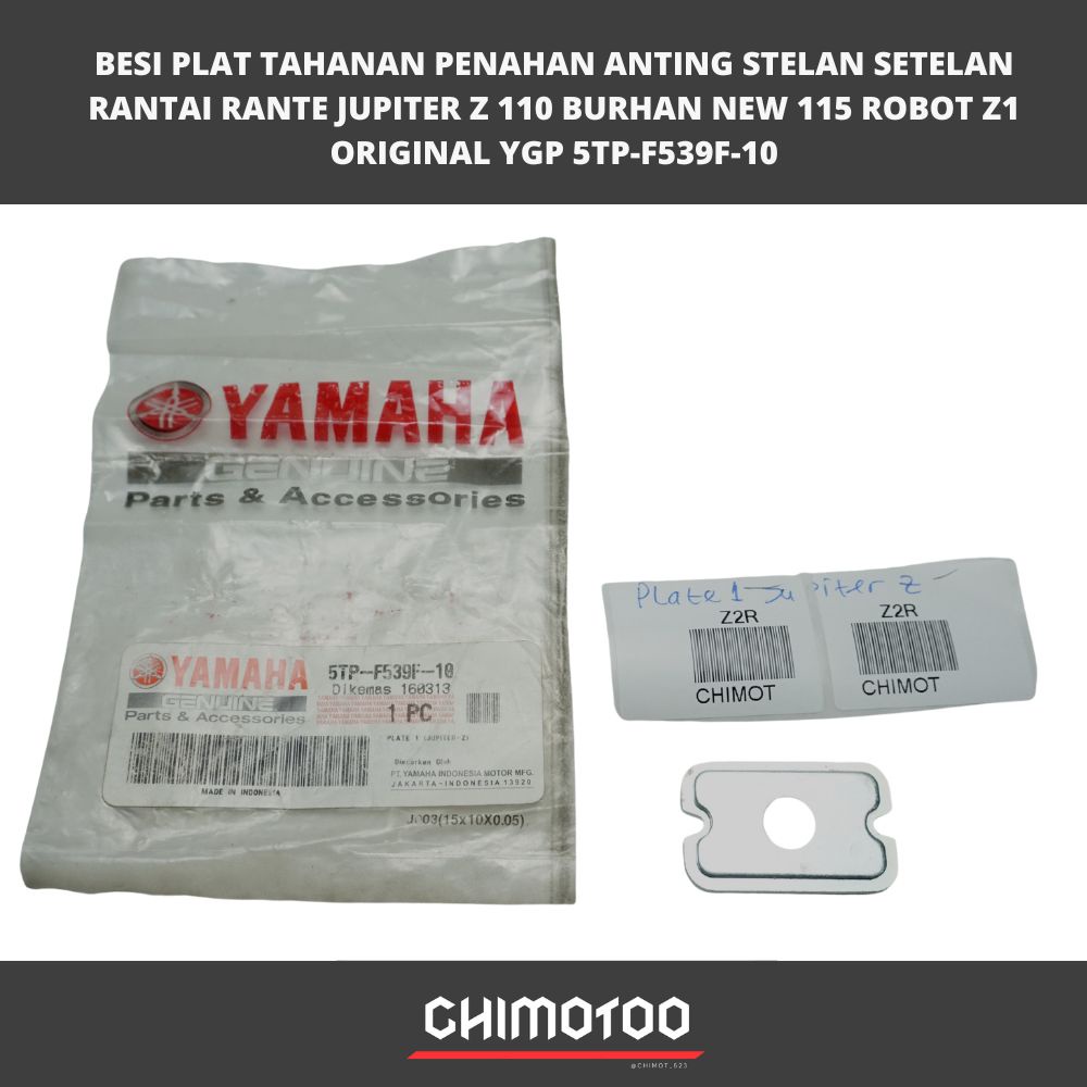 Jual BESI PLAT PENAHAN ANTING SETELAN RANTAI JUPITER Z 110 BURHAN NEW ...