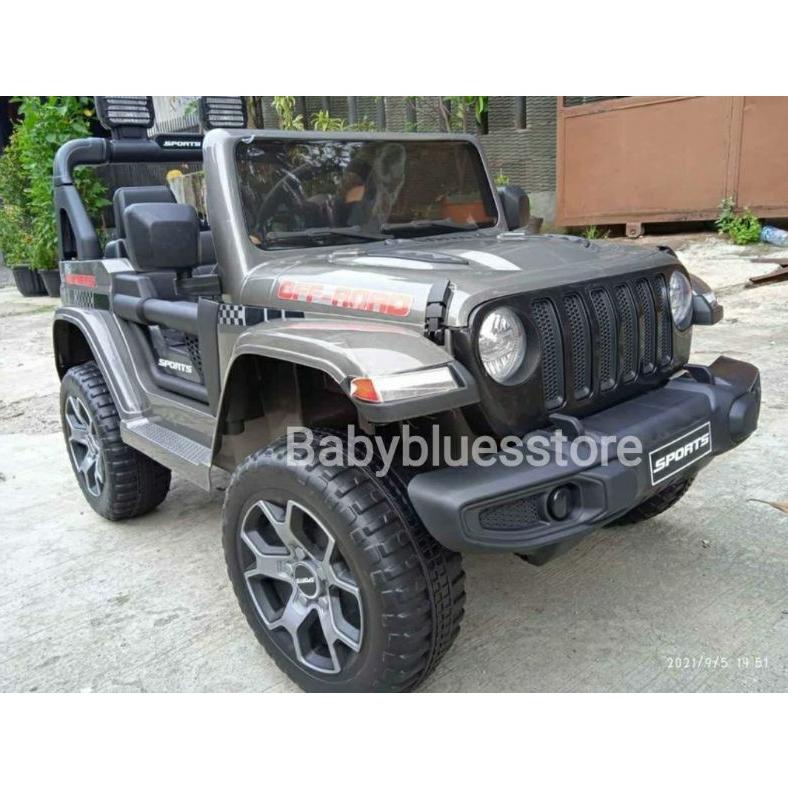 Jual Mobil Aki Anak Jeep Off Road Pmb M8288 - Abu Model Jeep Rubicon ...