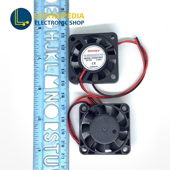 Jual Fan DC 12V 4cm Kipas Cooling Fan 4 cm 12 V HANAYA 12 Volt 12Volt ...