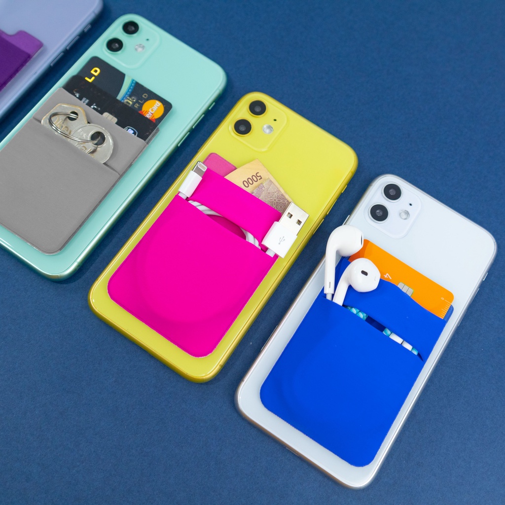 Jual Acc_ box | Sticky Card Holder/ Card Holder HP Tempel/ Dompet Kartu ...
