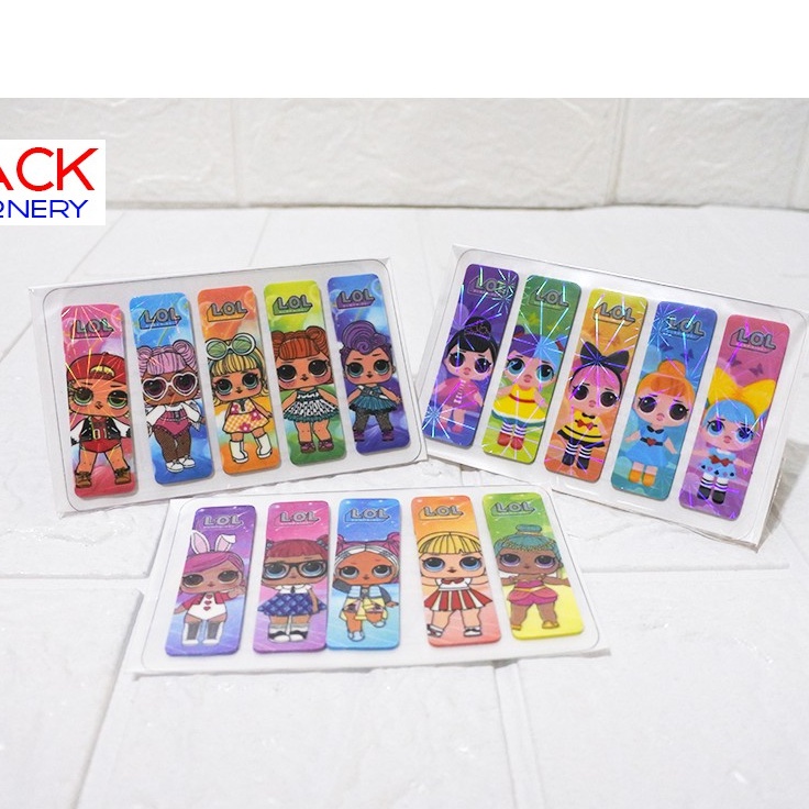 Jual Stick Note Plastik Hologram / Sticky Notes / Pembatas Buku LOL ...