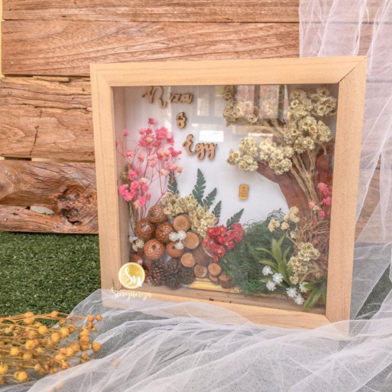 Jual MAHAR MIA | BINGKAI KAYU RUSTIC | LAMARAN NIKAH WEDDING ENGAGEMENT ...