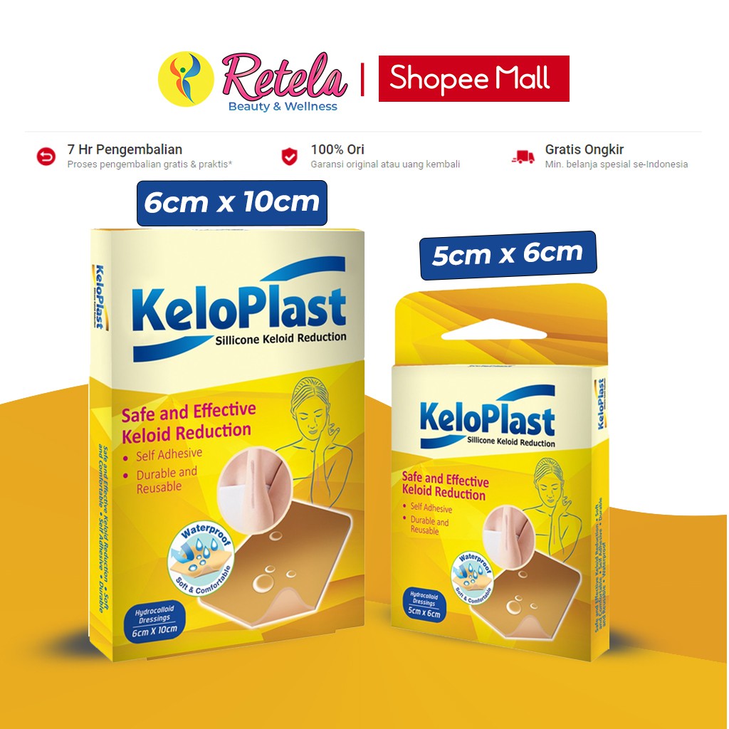 Jual Keloplast Silicon Keloid Reduction Waterproof / Penghilang Bekas ...