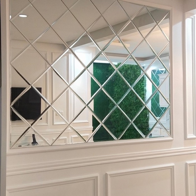 Jual Paket Set kaca Cermin Moulding BUKAN BEVEL Ukuran 140CM X 140CM ...