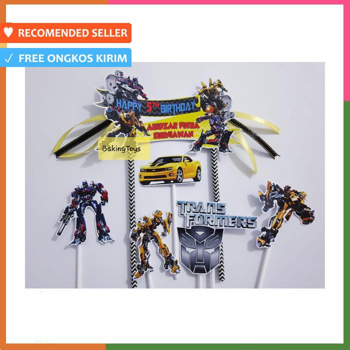 Jual TOPPER CAKE BIRTHDAY / ULANG TAHUN TRANSFORMER | Shopee Indonesia