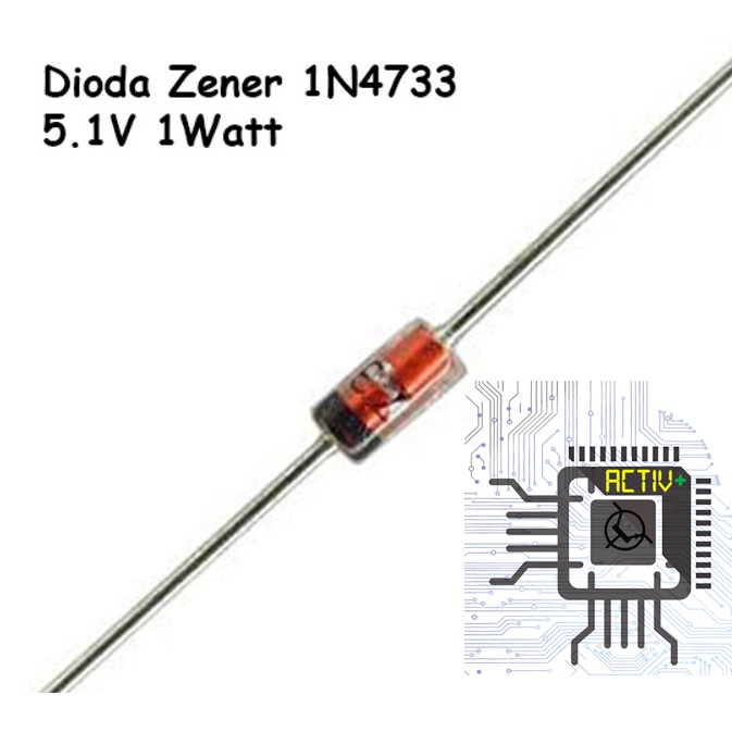 Jual ORIGINAL DIODA ZENER 5.1V 1W 1N4733 ZENER 5V1 ZENER DIODE 5,1 V 1WATT ORI MIC VOLTAGE ...