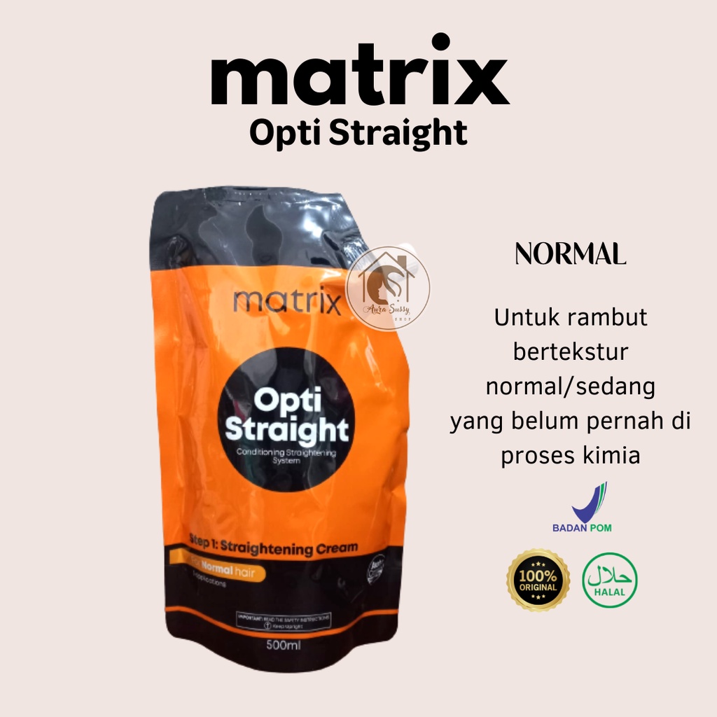 Jual MATRIX OPTISTRAIGHT Pelurus Rambut Step 1 kemasan 500 ml | Shopee ...