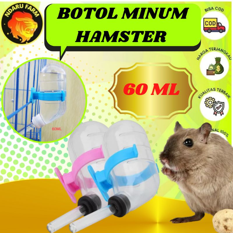 Jual Botol Minum Hewan Hamster Landak Kelinci ukuran 60ml NDARUFRAM ...