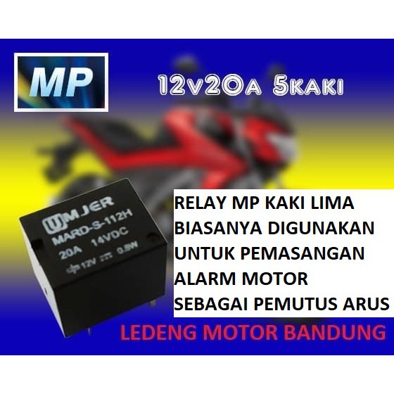 Jual Relay MP 87a Pemutus Alarm Relai 5 Kaki Lima 12v 20a Rellay Bagus | Shopee Indonesia