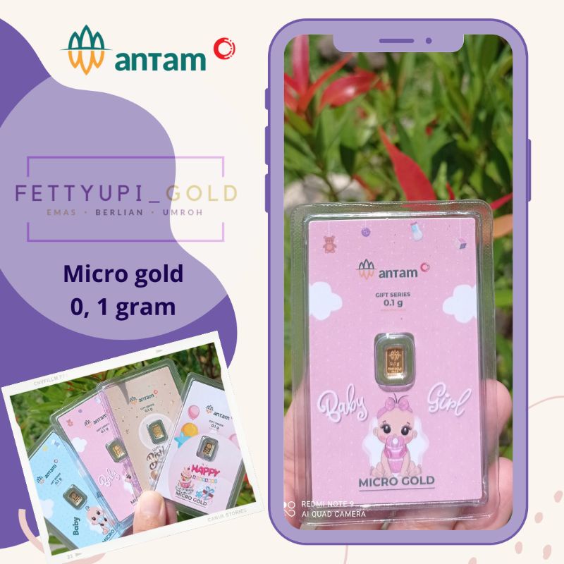Jual ANTAM Micro Gold 01 gram Boy /Girl | Shopee Indonesia