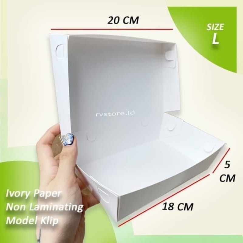Jual Food Grade Kotak Makan Kertas ukuran besar L Take Away Box Paper ...