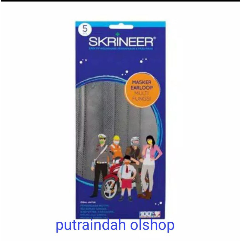 Jual Masker skrineer isi 5 pcs | Shopee Indonesia