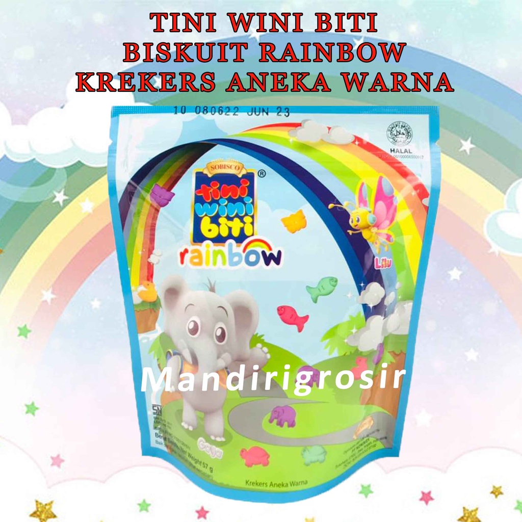 Jual Biskuit * Tini Wini Biti Rainbow * Krekers Aneka Warna * 57g ...