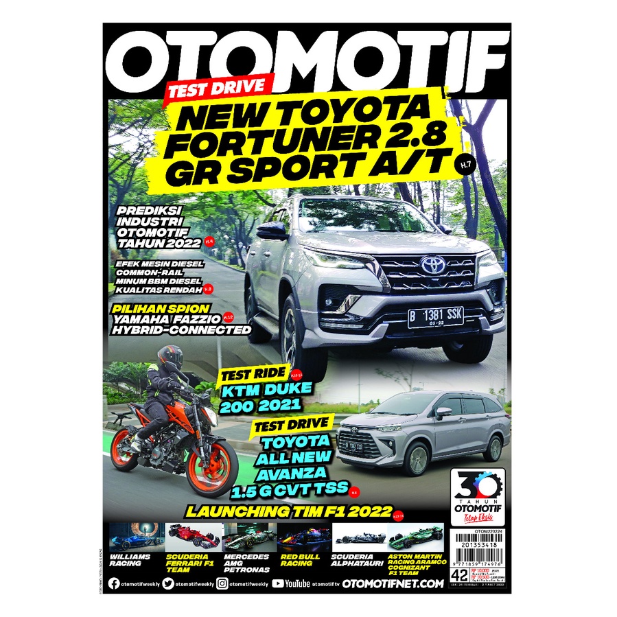 Jual Tabloid OTOMOTIF Terbaru Edisi FEBRUARI 2022 | Shopee Indonesia