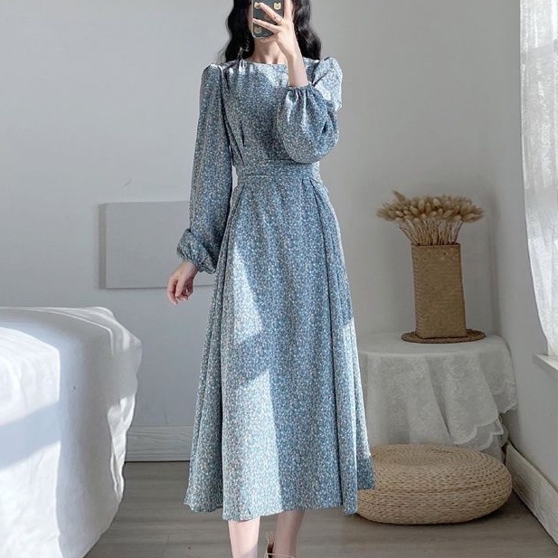 Jual dress korean import / dress style korea vintage bangkok impor ...