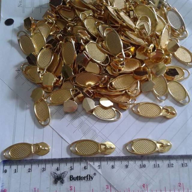 Jual Kepala resleting gold per bungkus (100 pcs) | Shopee Indonesia