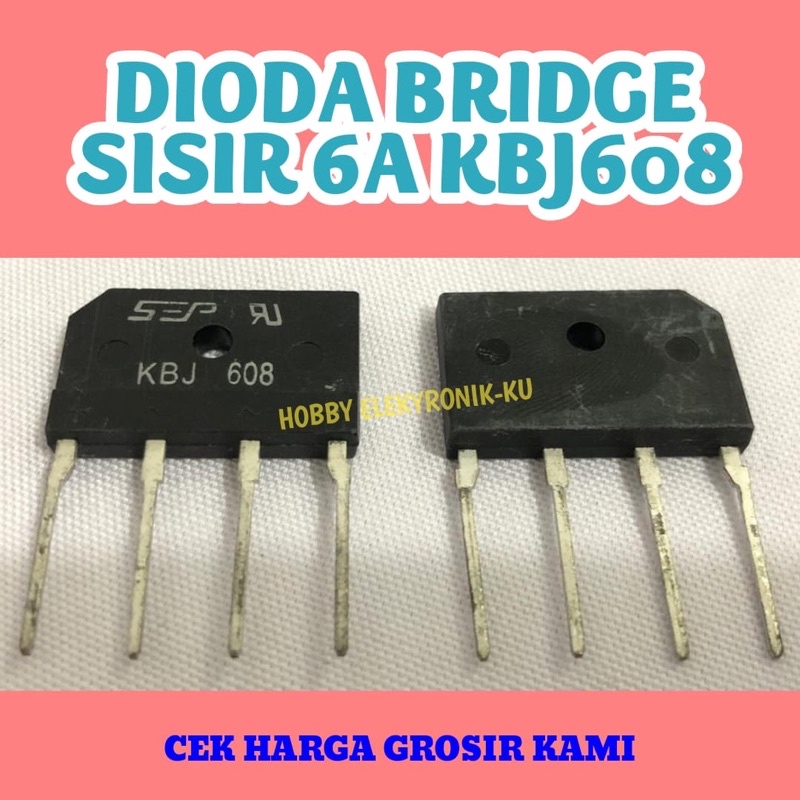 Jual DIODA BRIDGE SISIR 6A KBJ608 | Shopee Indonesia