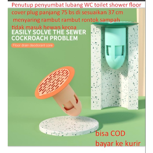 Jual Penutup penyumbat lubang WC toilet shower floor cover plug panjang ...