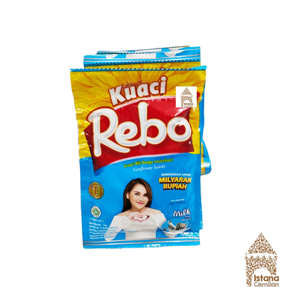 Jual Kuaci Rebo Milk Flavor Isi 10 Pcs | Shopee Indonesia