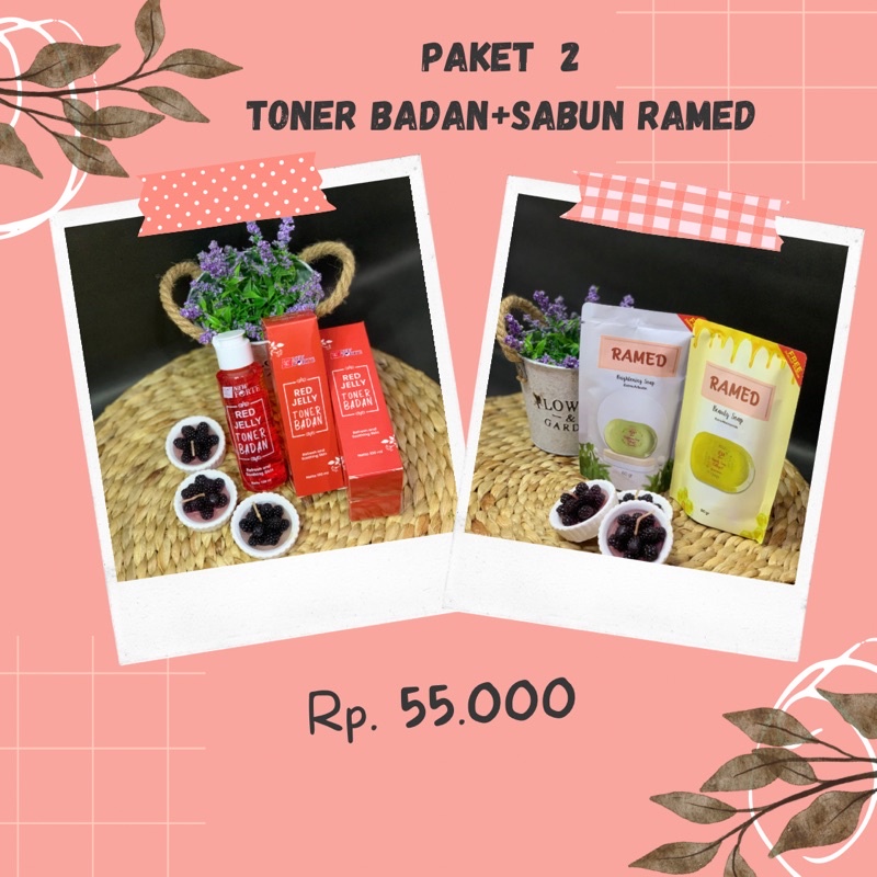 Jual PAKET 2(toner dan sabun ramed madu) | Shopee Indonesia