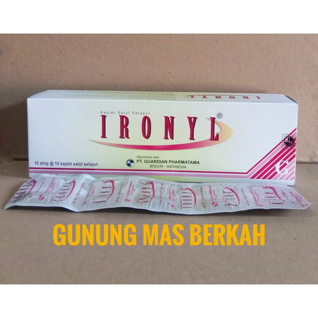 Jual IRONYL Ironyl isi10 Kaplet - Suplemen mineral untuk ibu hamil dan ...