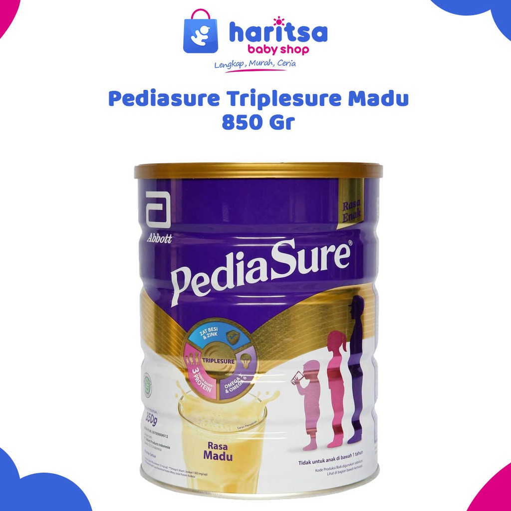 Jual PEDIASURE Triplesure MADU/VANILA 400GR | Shopee Indonesia