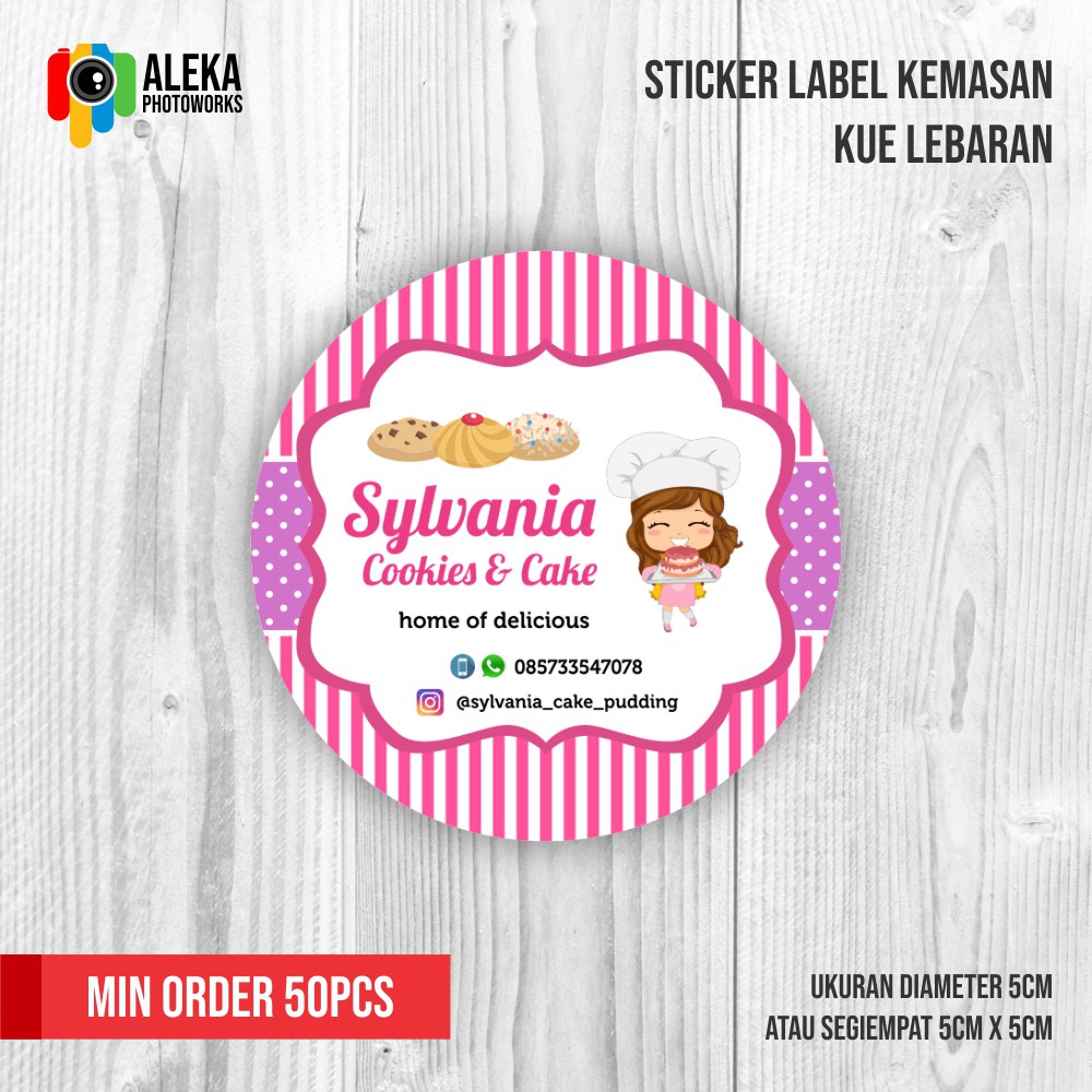 Jual Sticker Label Kemasan Kue Lebaran 04 | Shopee Indonesia