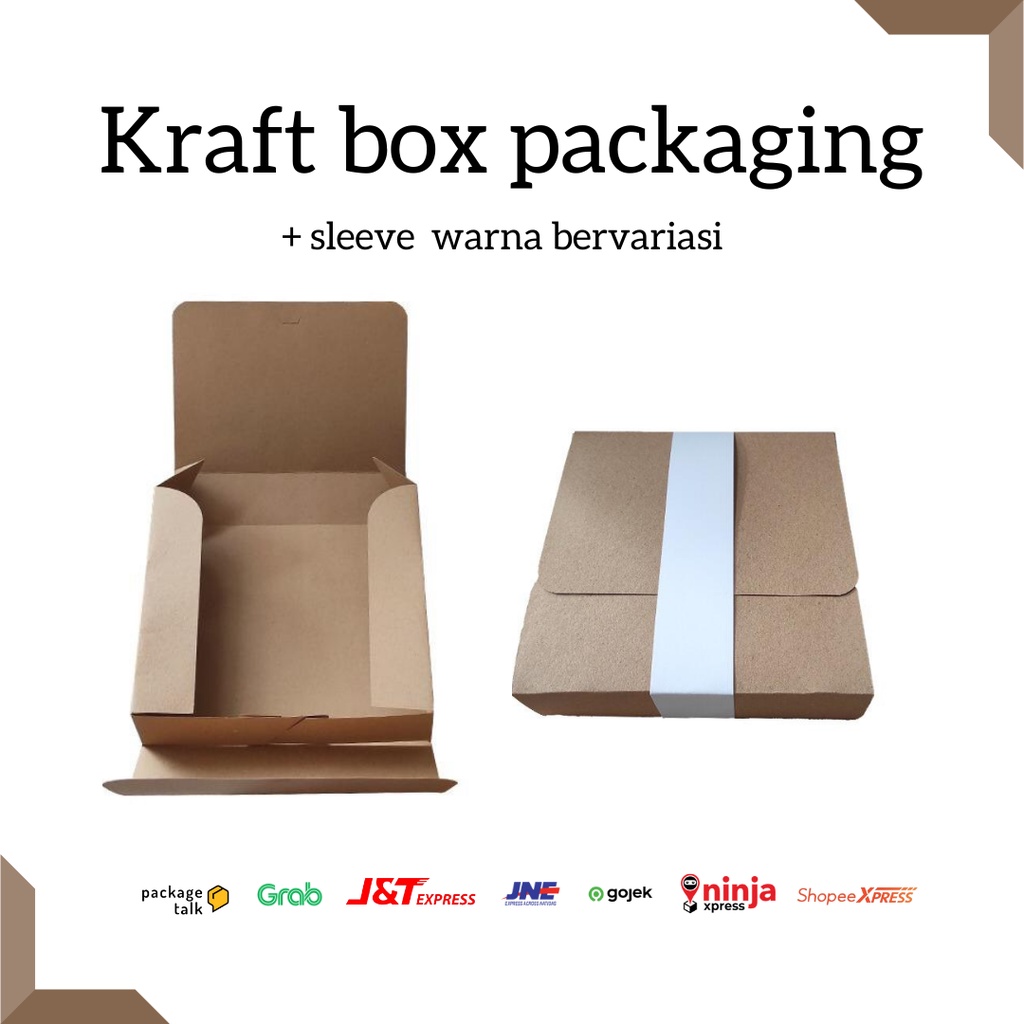 Jual kraft box kotak baju box packing kardus box dus baju box packing ...