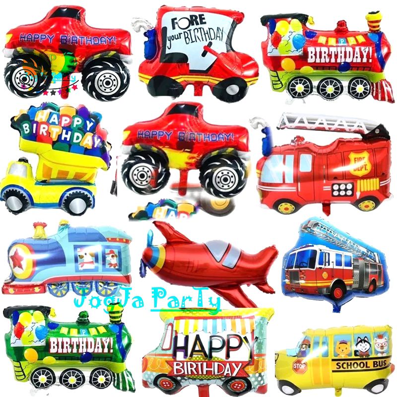 Jual balon karakter pesawat mini balon police balon tank balon school ...
