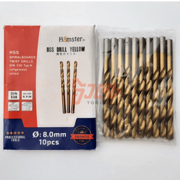 Jual Mata Bor Besi Kuning 8mm HAMSTER | Shopee Indonesia