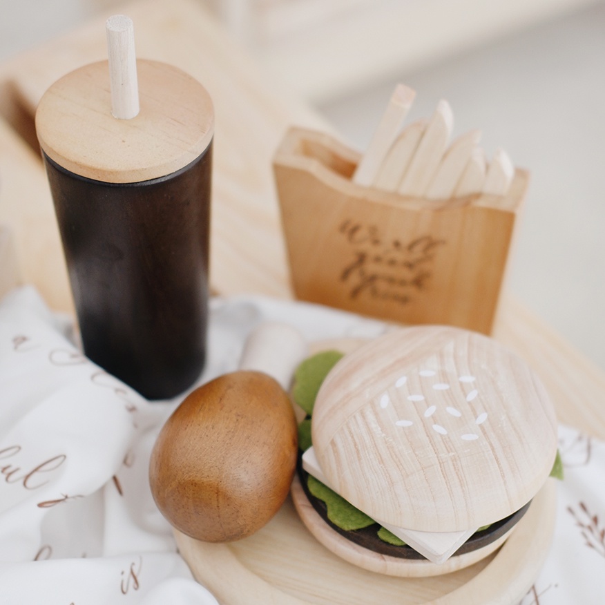 Jual Lettering and Life Fast Food Set Market Collection Mainan Anak ...