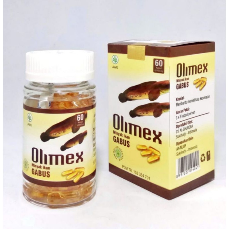 Jual ALBUMEX OLIMEX isi 60 kapsul minyak ikan gabus | Shopee Indonesia