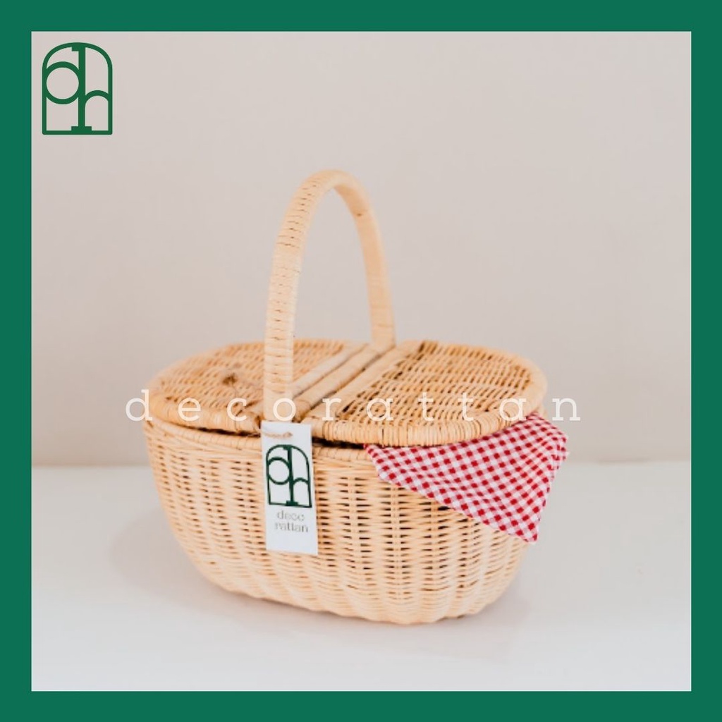 Jual Keranjang Piknik BAYLE / Keranjang Rotan Piknik / Picnic Box ...