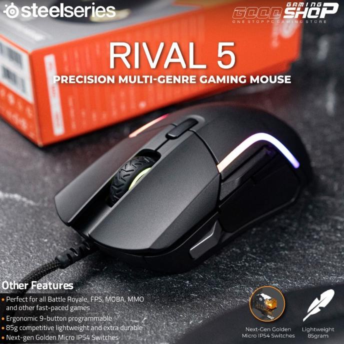 Jual SteelSeries Rival 5 - Gaming Mouse | Shopee Indonesia