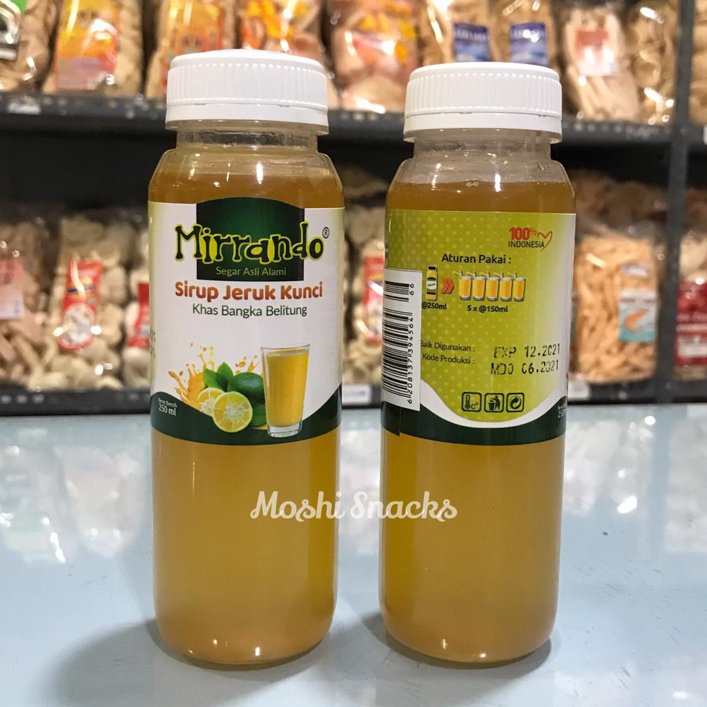 Jual Sirup Jeruk Kunci Mirrando Asli Bangka 250ml / Jeruk Sonkit ...
